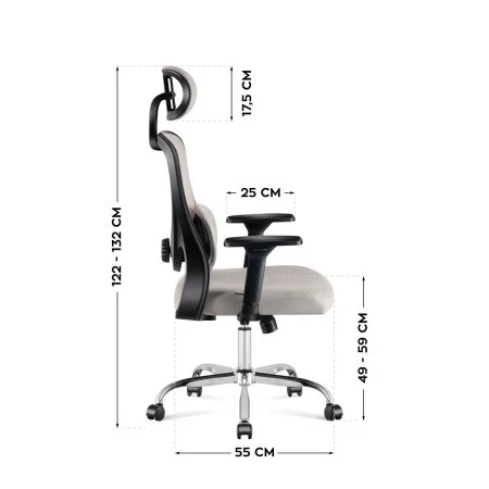 Mark Adler Manager 3.2 kancelarijska stolica – ergonomska, siva ( 30004 )