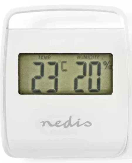 Nedis WEST100WT Digitalni LCD unutrašnji termometar, Bela