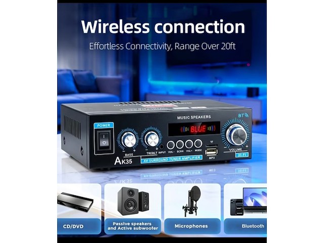 AK35 multifunkcionalno stereo pojačalo
