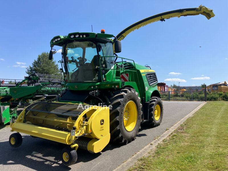 John Deere 9600i mit Kemper 375pro und 639 PickUp krmni kombajn