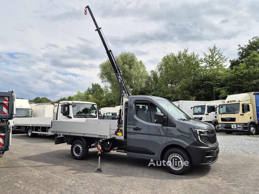Novi Renault Master L2H1 (neues Mod.) Alupritsche m. Kran kamion s ravnom platformom < 3.5t