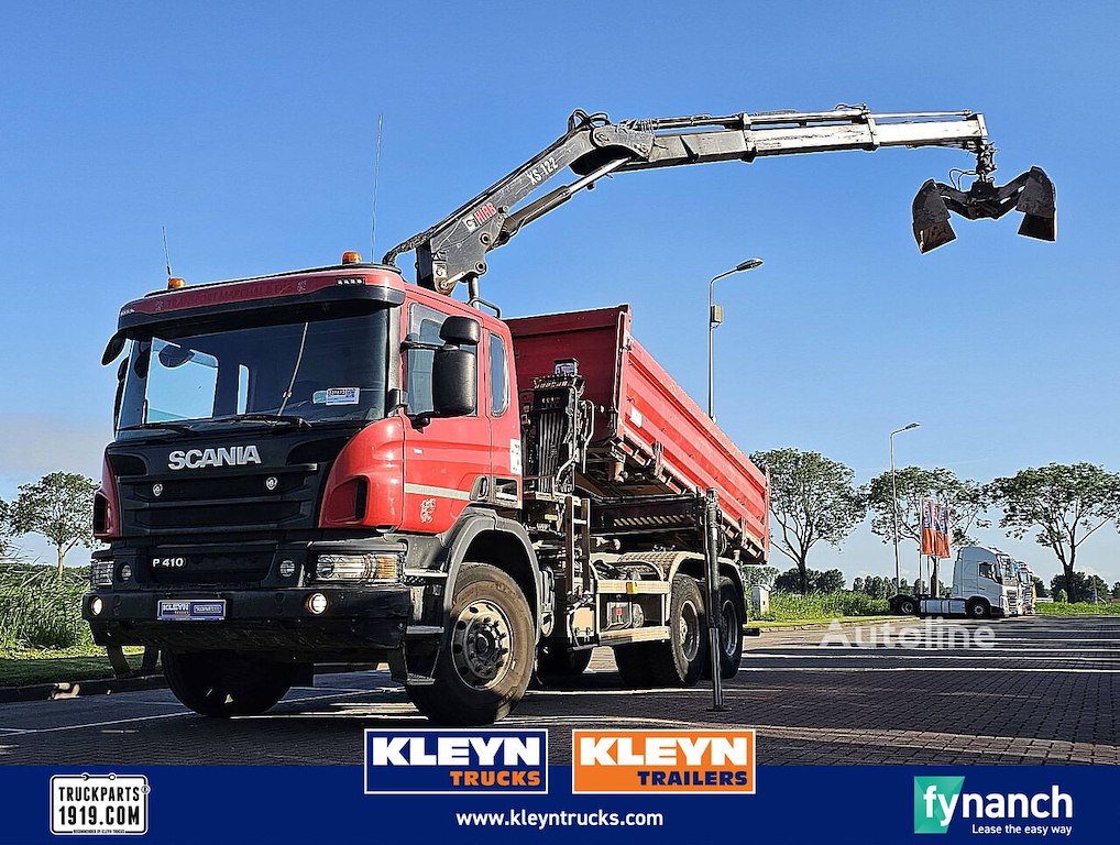 Scania P410 HIAB XS122 kiper