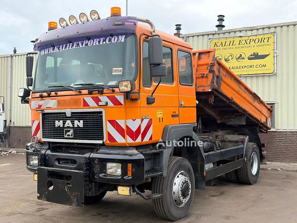 MAN 19.314 Kipper - 4x4 - Big Axles - Full Steel Suspension - Manual kiper