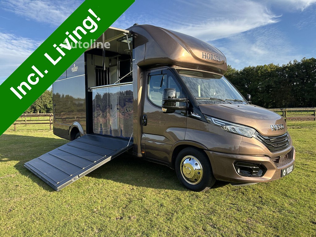 IVECO Daily 2-paards paardenvrachtwagen LIVING vozilo za prevoz konja