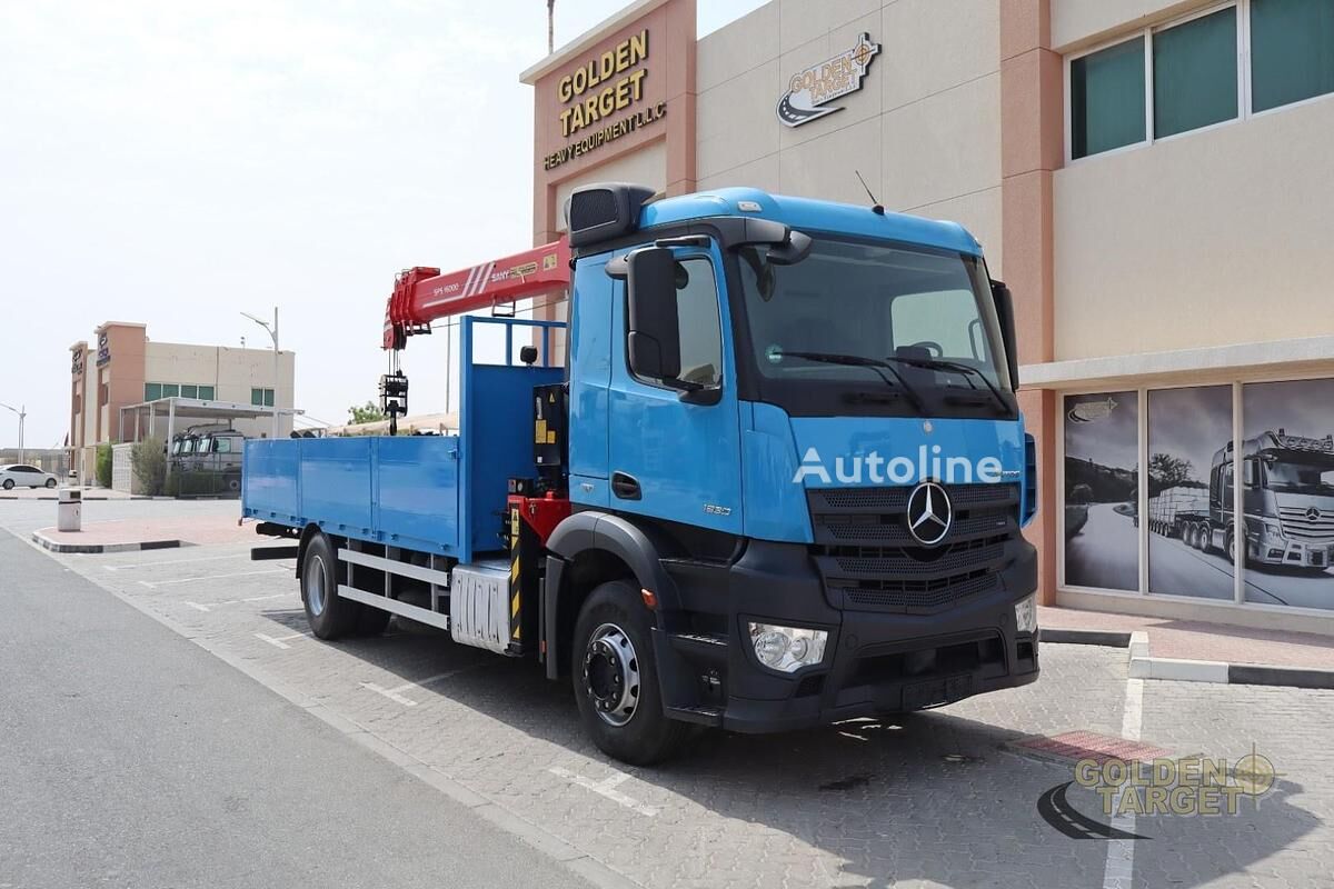 Mercedes-Benz Antos 1830 4x2 SANY PALFINGER SPS16000BF (7 Ton) Crane 2017 kamion s ravnom platformom