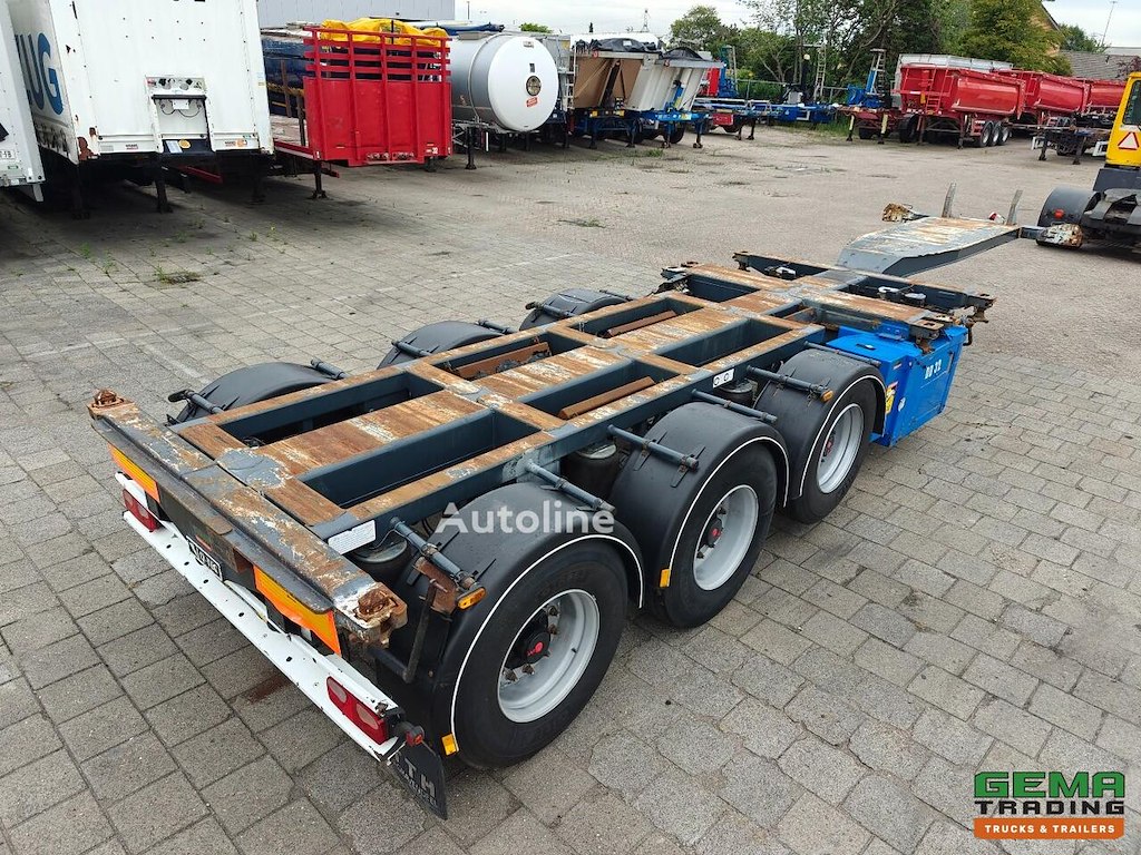 D-Tec FT-43-03V Multi - All Connections - GenSet - LiftAxle - SAF Drum poluprikolica za prevoz kontejnera