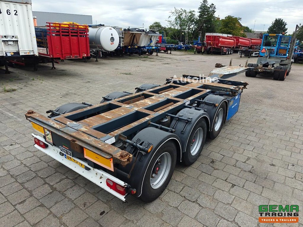 D-Tec FT-43-03V Multi - All Connections - GenSet - LiftAxle - SAF Drum poluprikolica za prevoz kontejnera