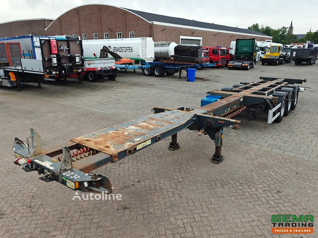 D-Tec FT-43-03V Multi - All Connections - GenSet - LiftAxle - SAF Drum poluprikolica za prevoz kontejnera