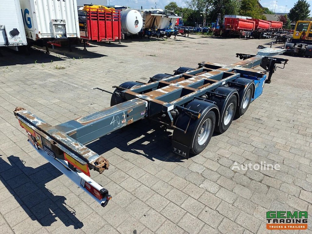 D-Tec FT-43-03V Multi - All Connections - GenSet - LiftAxle - SAF Drum poluprikolica za prevoz kontejnera