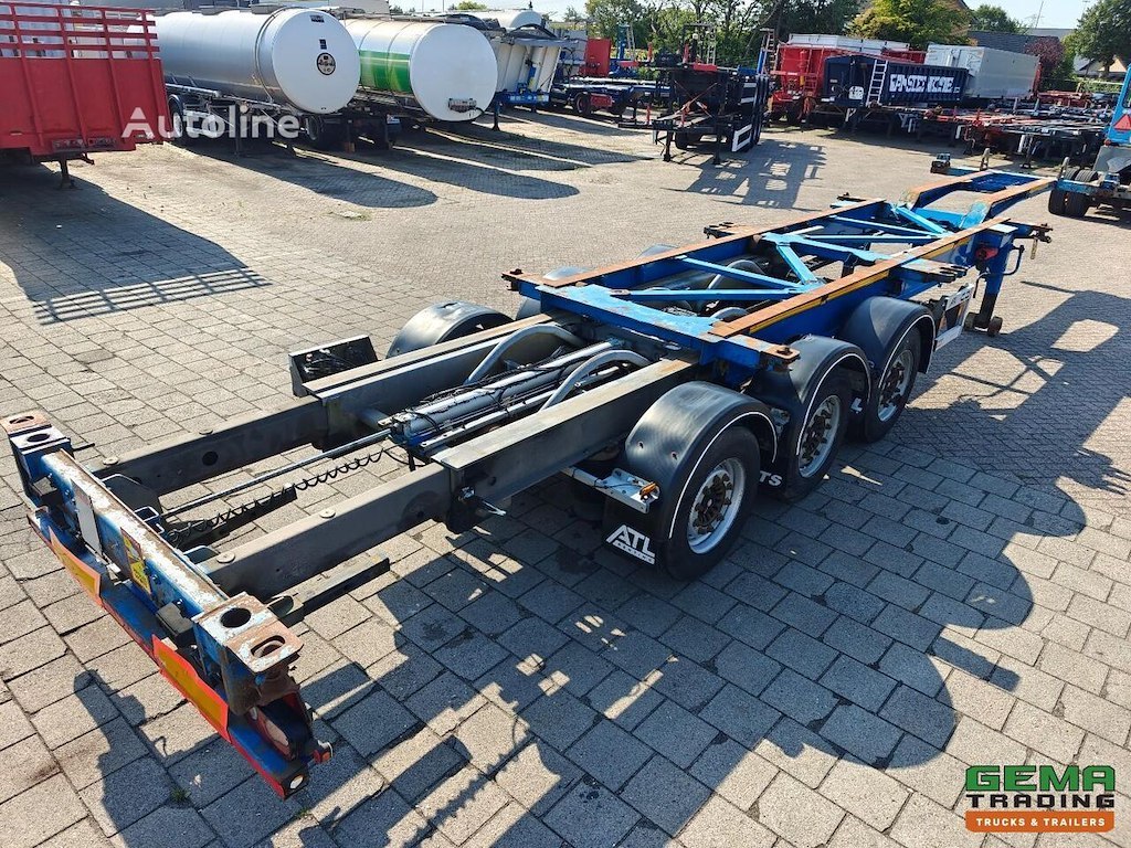 Van Hool 3B0079 All connections - Universal chassis - SAF axles - Disc b poluprikolica za prevoz kontejnera