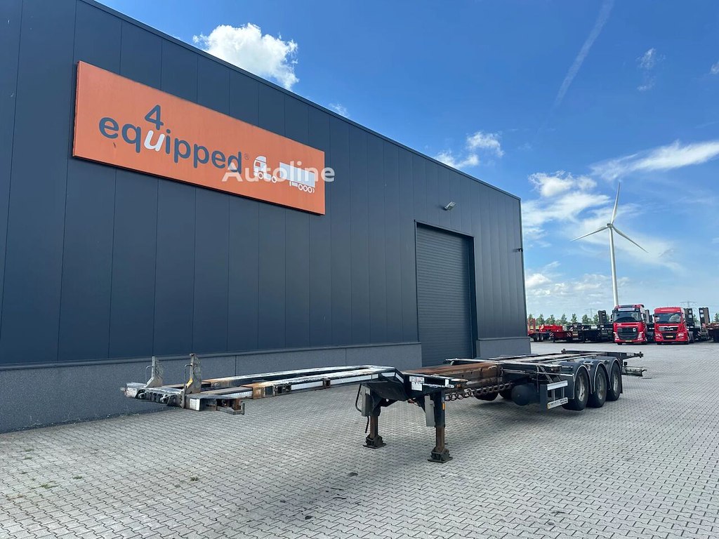 D-Tec FLEXITRAILER / 45FT HC MULTI / BPW + drumbrakes / liftaxle / NL poluprikolica za prevoz kontejnera