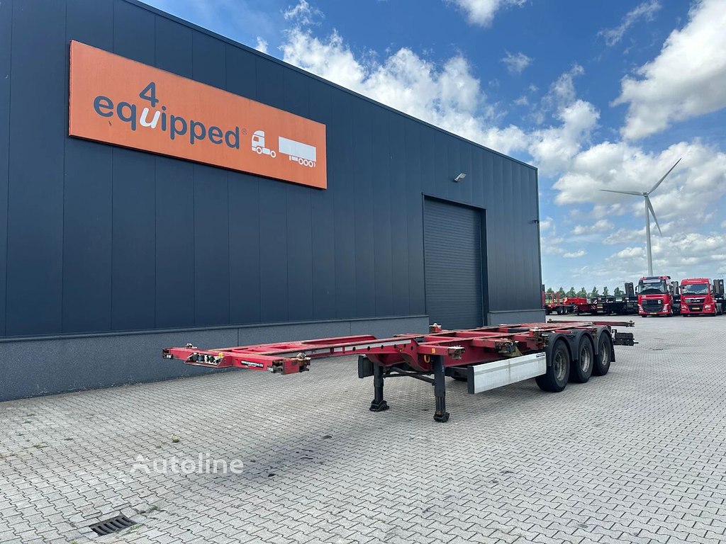 Krone 40FT HIGH CUBE / BPW / DRUMBRAKES / NL-CHASSIS poluprikolica za prevoz kontejnera