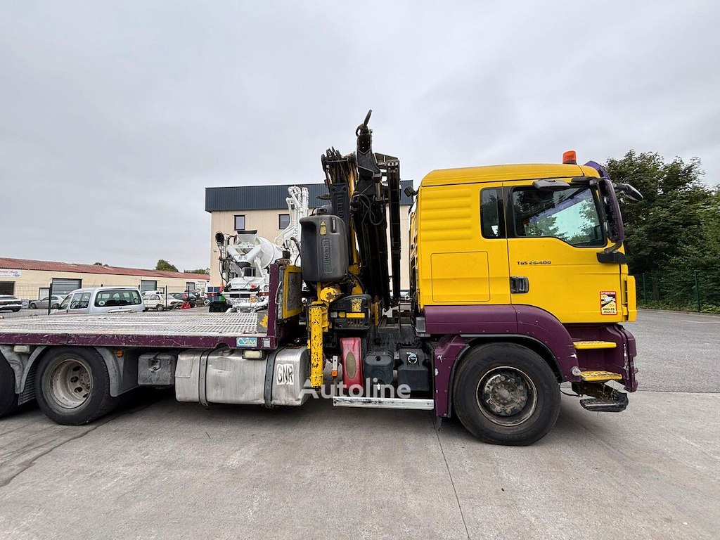 MAN T65 26 400 MIT KRAN FASSI 330D, EURO 5 autotransporter