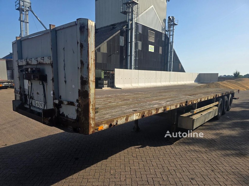 Van Hool ROR - Drum Van Hool 3-axle flatbed trailer - ROR axles - Drum br poluprikolica platforma