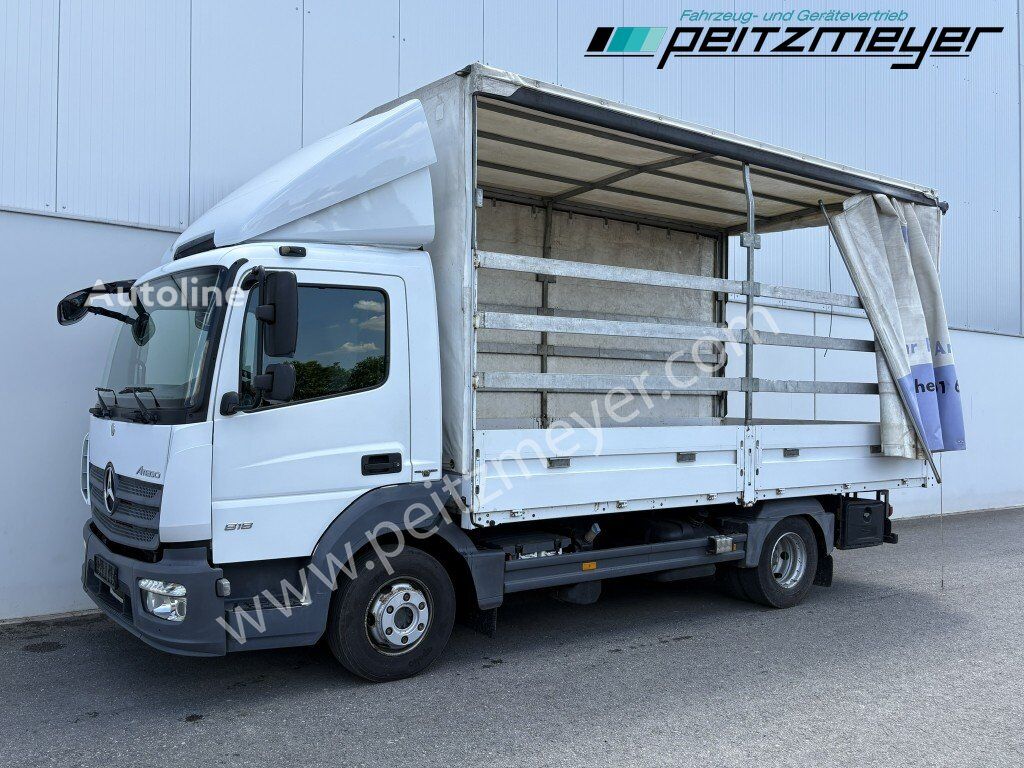 Mercedes-Benz Atego 818 L Pritsche 5,2 m Schiebepl. Diff-Sperre, AHK kamion s ceradom