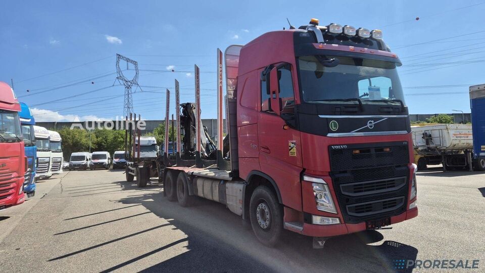 Volvo FH 540 6x4 EURO 6 - lesnická nástavba + hydraulický jeřáb TAJFUN kamion za prevoz drva
