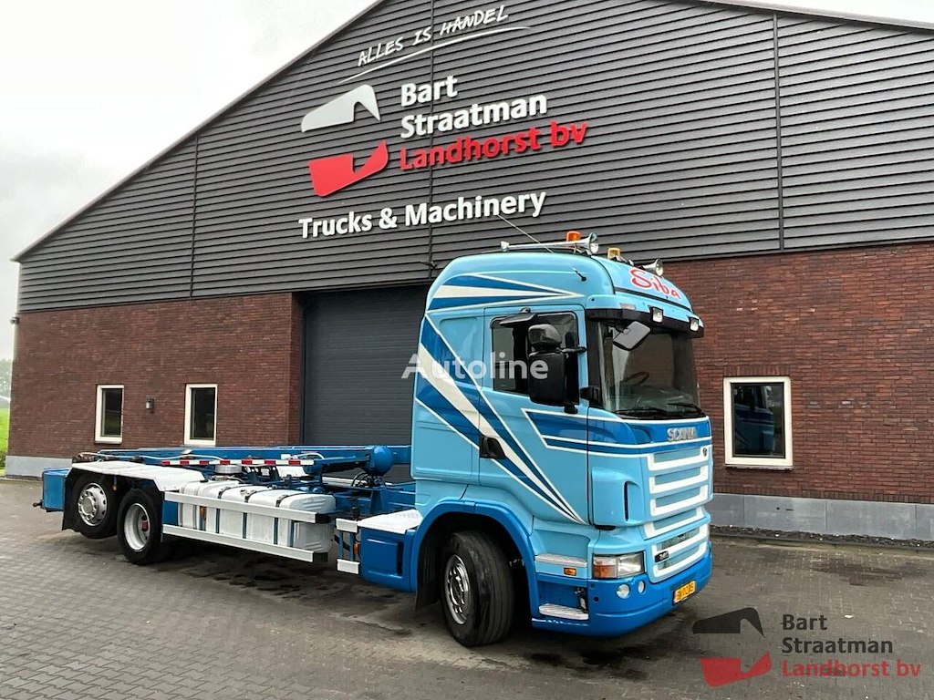 Scania R 480 B 6X2*4 highline met 24t HTS kabelsysteem. kamion sa kukom za podizanje tereta