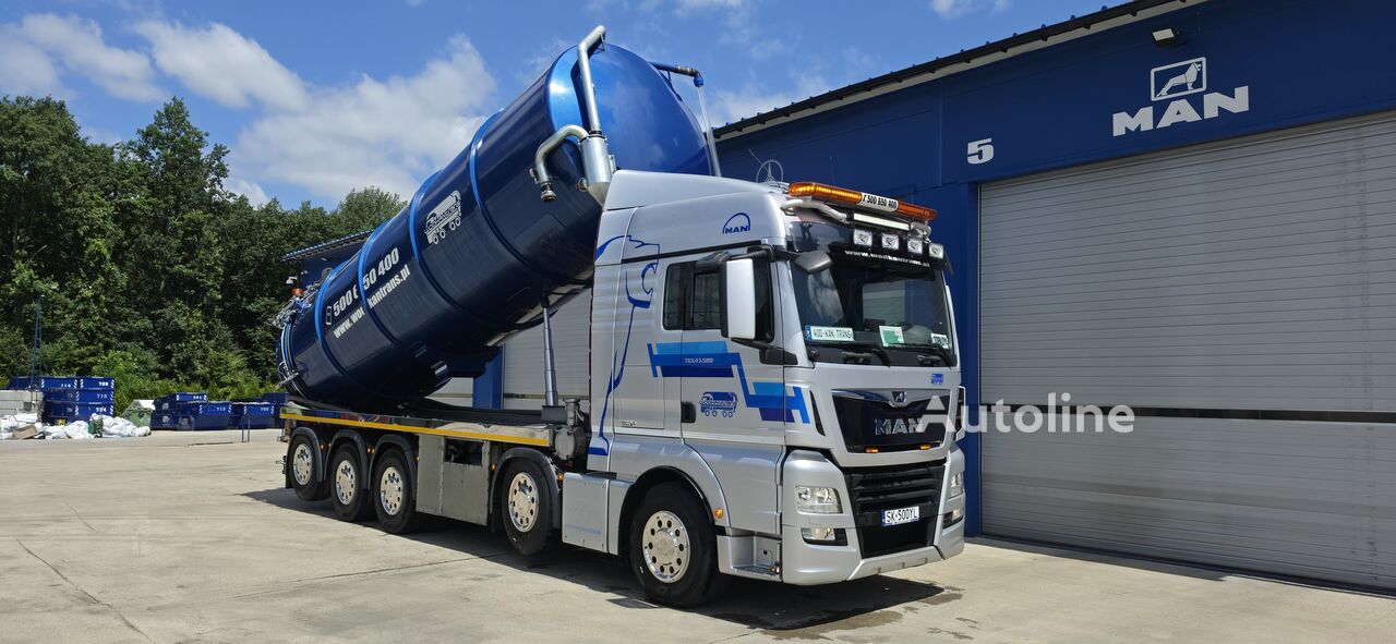 MAN TGX 43.580 10x4 DEMAG 32m3 KIPER autofekalac