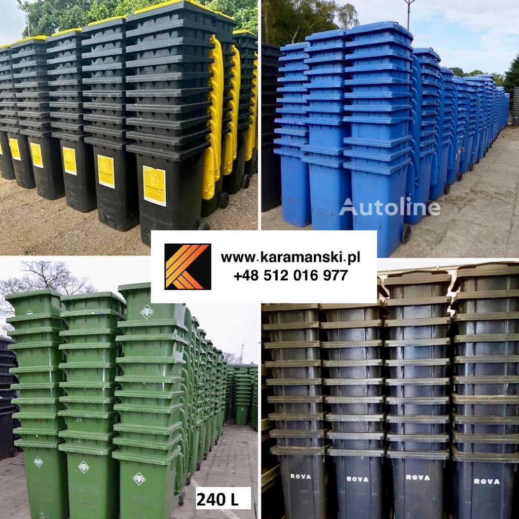 4000 x 120 L , 140 L, 240 L, 1100 L gebrauchte Mulltonnen, Conat kontejner za smeće