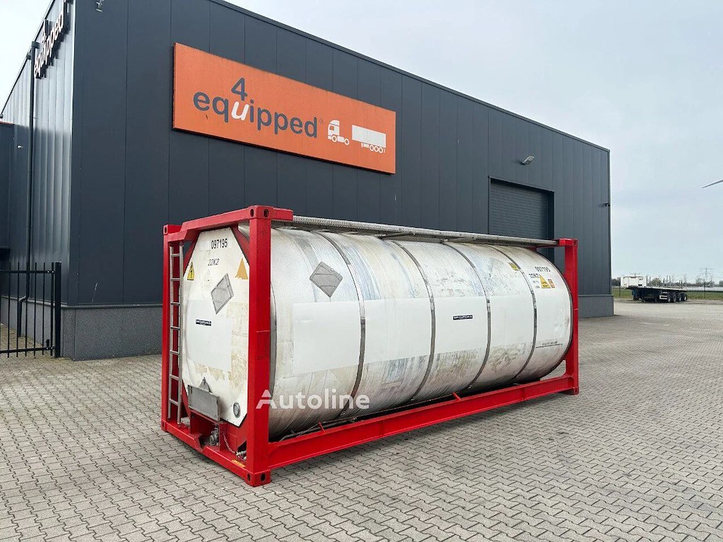 Welfit Oddy 20FT / 24.970L / 1-COMP. / T11 / 22K2 / valid 5Y/CSC-inspection rezervoar-kontejner 20 stopa