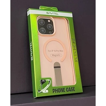 iPhone 15 Pro Max Bavitel MagSafe sa naslonom pink