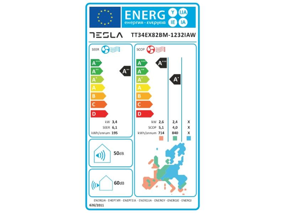 Tesla Inverter klima TT34EX82BM-1232IAW
