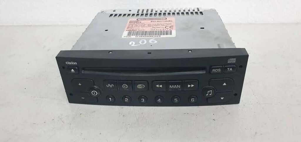 CD PLEJER MUZIKA ZA PEUGEOT 206 | CD Plejer Muzika Peugeot Pezo 206