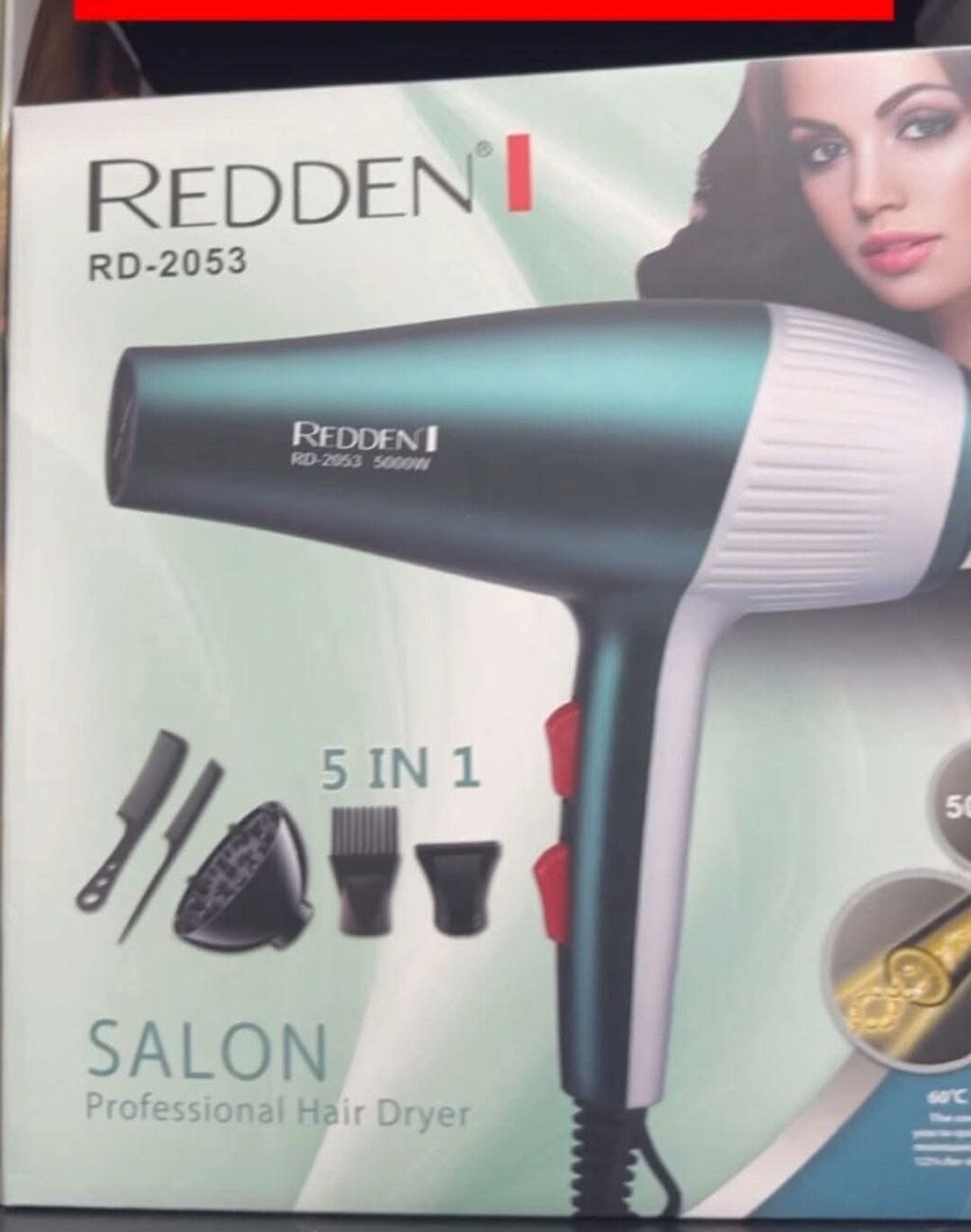 REDDEN RD-2053 – profesionalni fen za kosu, 5 u 1 - Snaga: 5600W