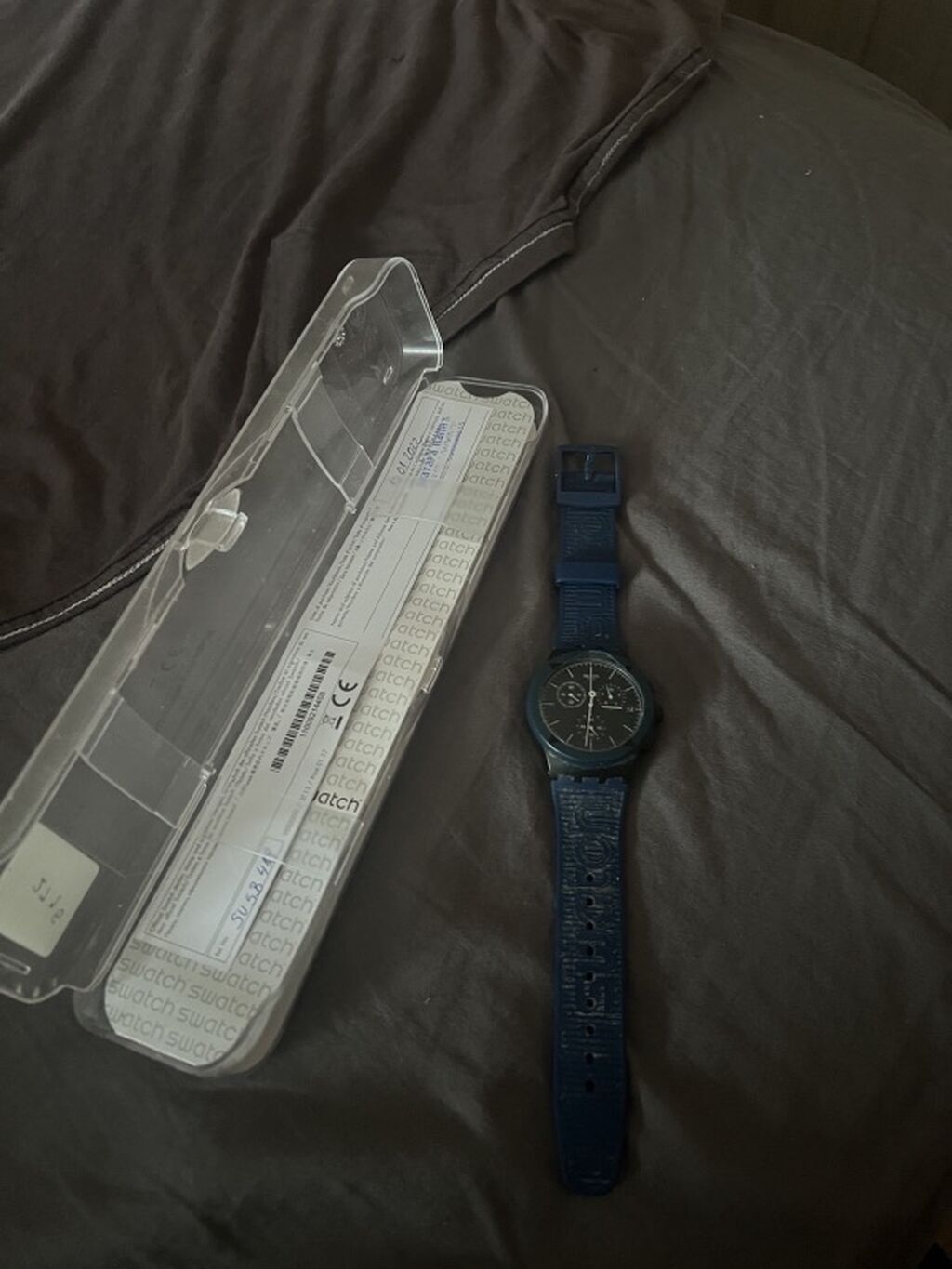 Swatch hronograf ručni sat – plavi - Model: Swatch hronograf, kvarcni
