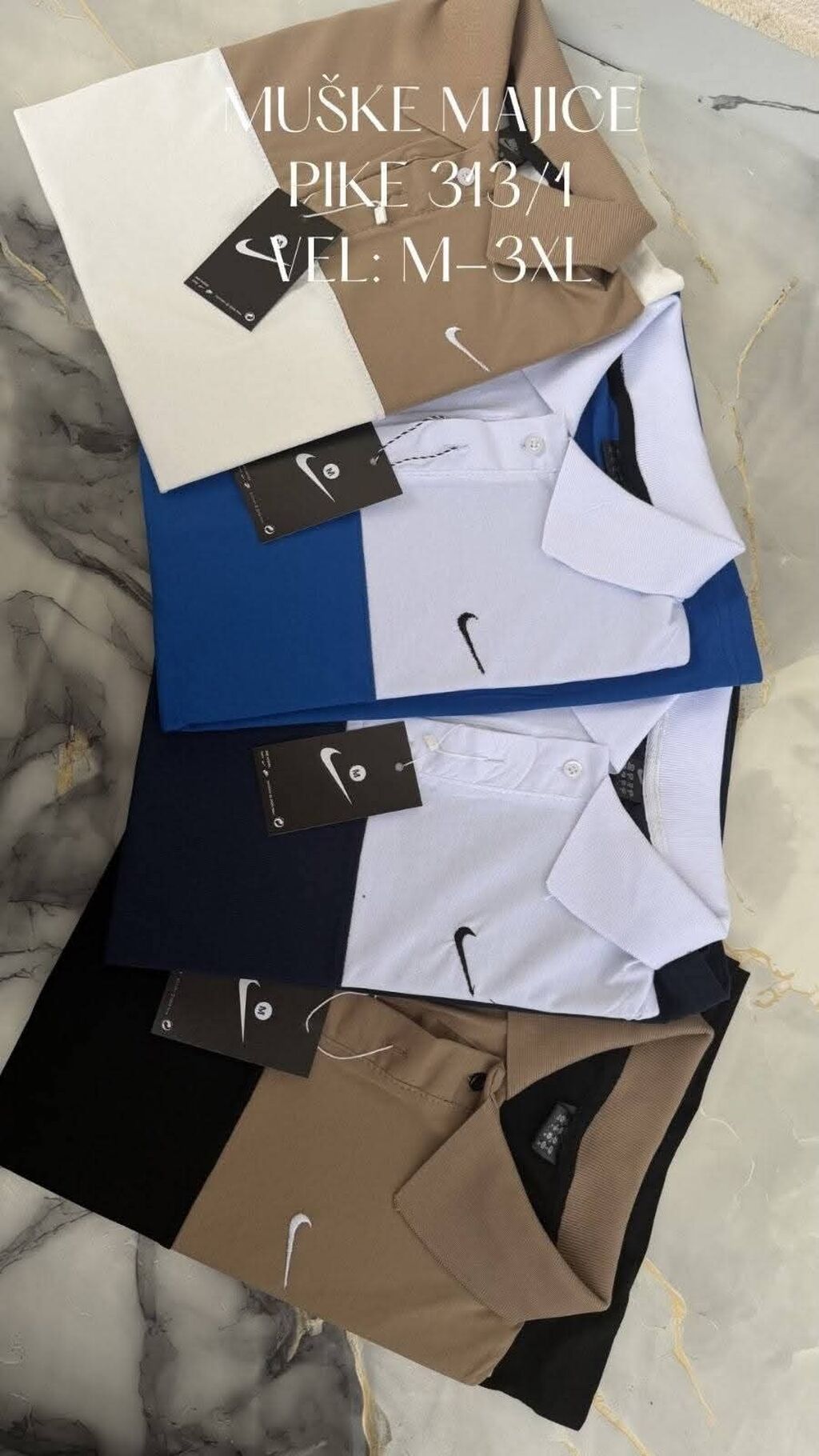 Muške majice sa kragnomm, l, xl, 2xl, 3xl 2 500 V rh kvalitet   v