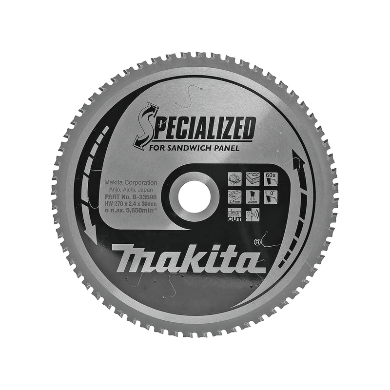 List testera za sečenje sendvič panela 270x30/60z