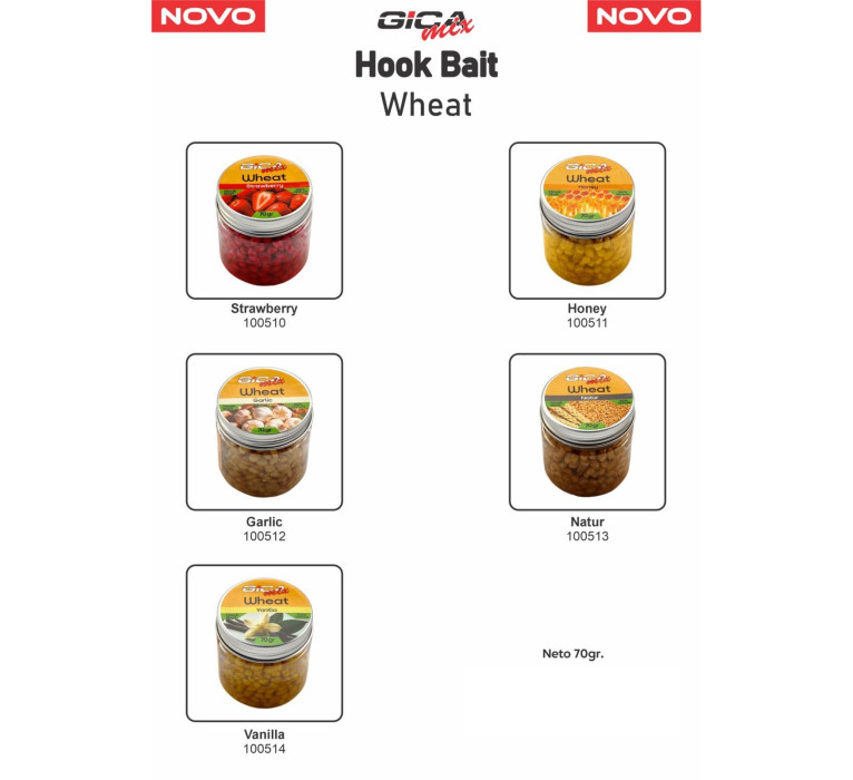 GICA MIX HOOK BAIT WHEAT