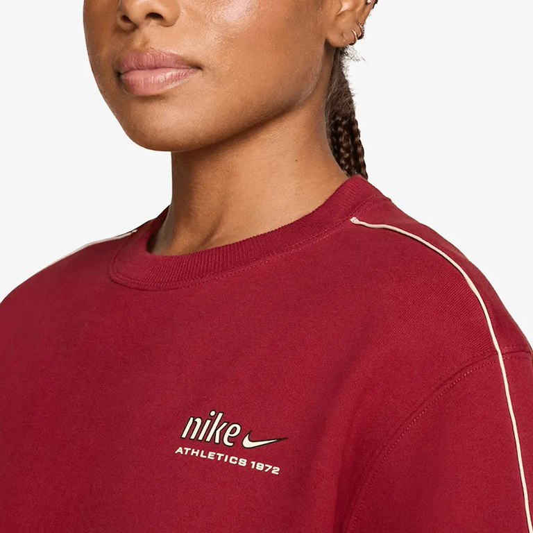 NIKE Dukserica W NK STDO FLC MW STD AD CREW