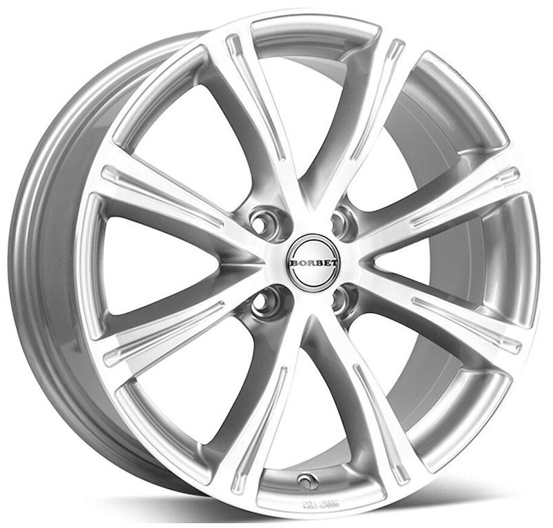 BORBET
X8 CRYSTAL SILVER 15x7-4/98