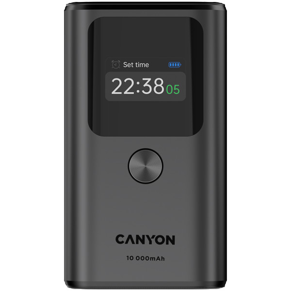 CANYON power bank OnPower 130 TFT 10000 mAh PD30W Dark Grey ( CNS-CPB130DG )