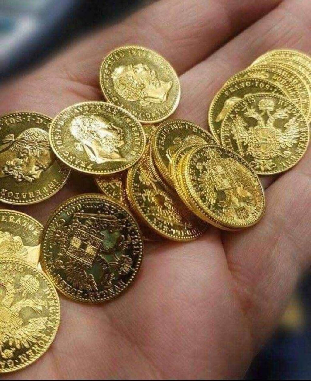 Franc Jozef dukati 24K pozlata Veliki 2200/Mali 1300 din Perfektno