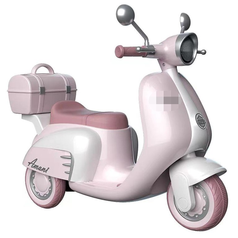 418772 Retro motor 6V Roze