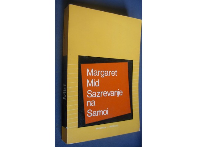 SAZREVANJE NA SAMOI - Margaret Mid