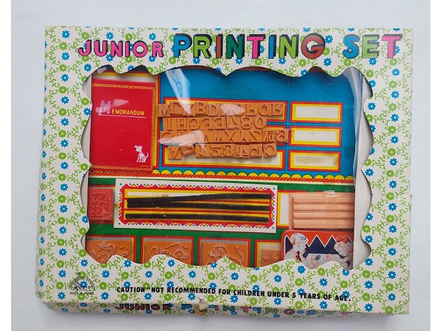 JUNIOR PRINTING SET MADE IN JAPAN