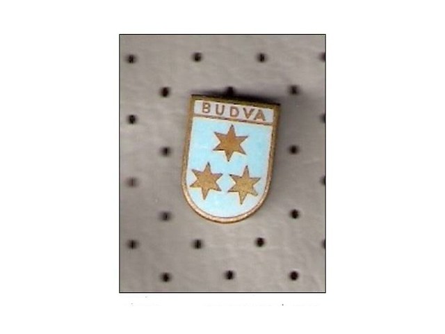 c16 BUDVA stara emajlirana znacka