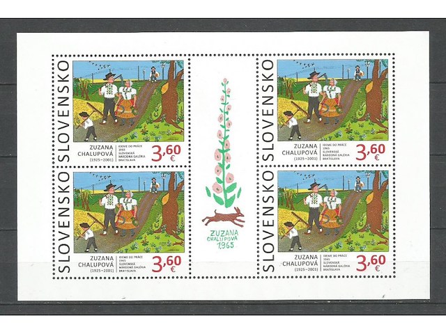 Slovacka 2025 MNH Blok ZUZANA CHALUPOVA
