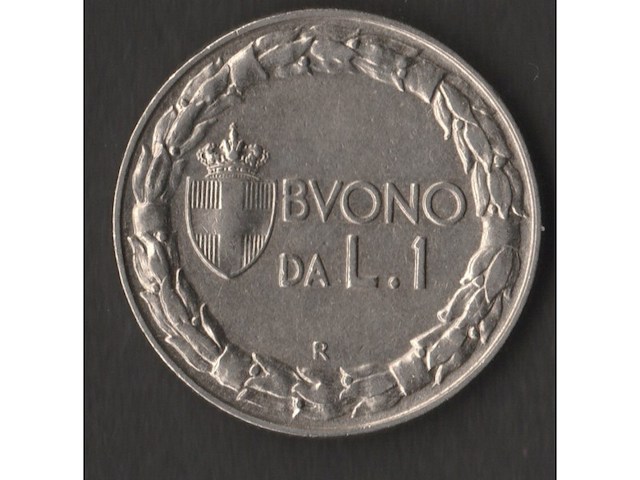 1 Lira - 1923 - Italija, Italy