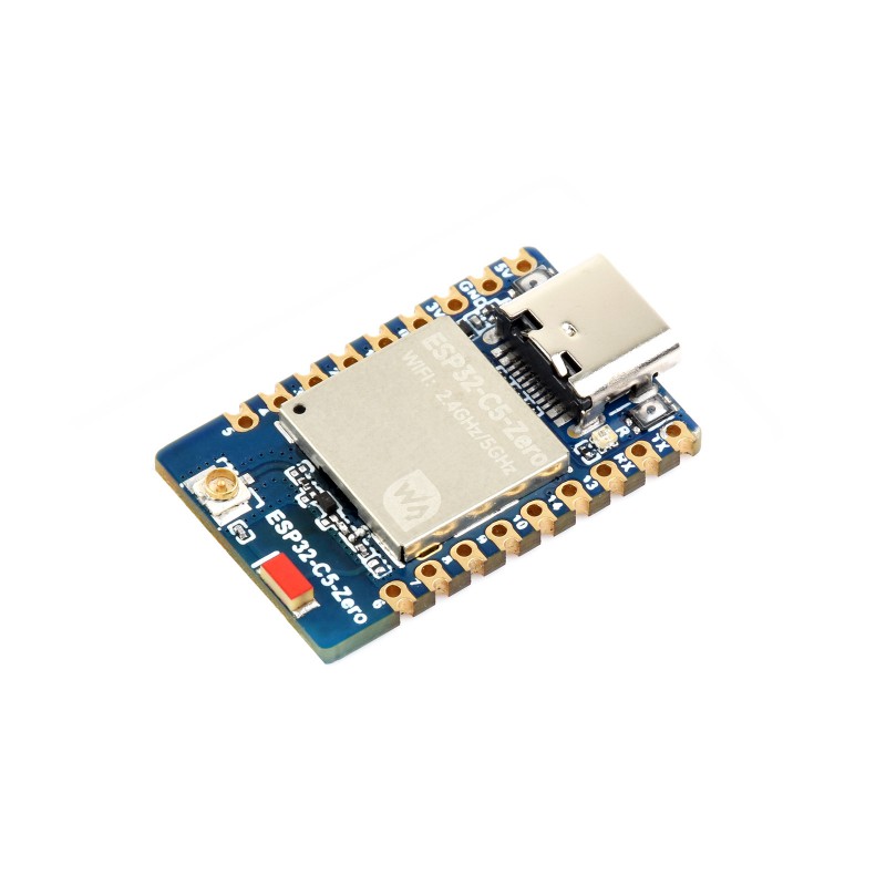 ESP32-C5 Mini razvojna ploča, 32-bit RISC-V, 2.4GHz/5GHz Wi-Fi 6, Bluetooth 5