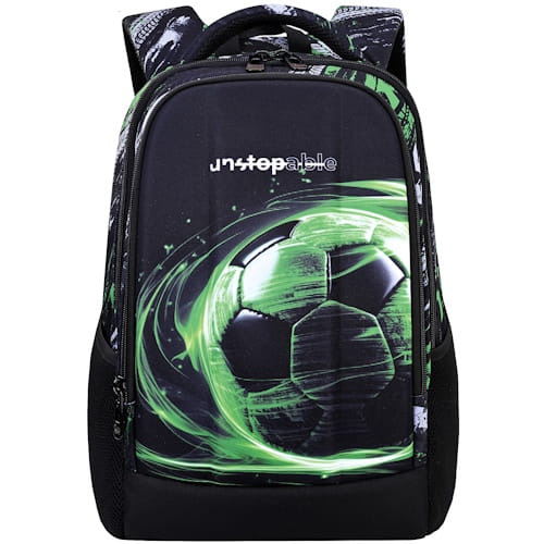 Ranac ojačana leđa sa čvrstim prednjim džepom Green Football 40*29*14cm SC2954 NS34013