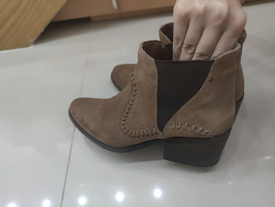 Stradivarius čizmice prevrnuta koža 36
