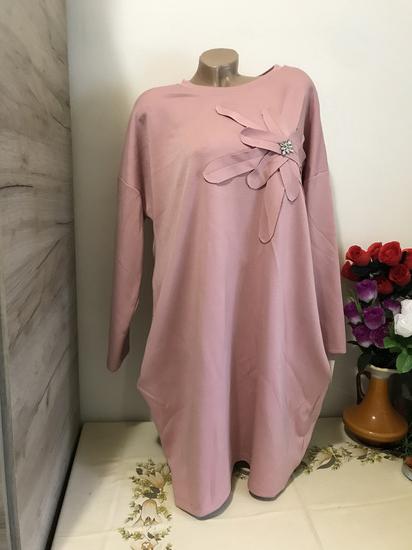 Nova Roze topla haljina cvet sa cirkonima L/XL