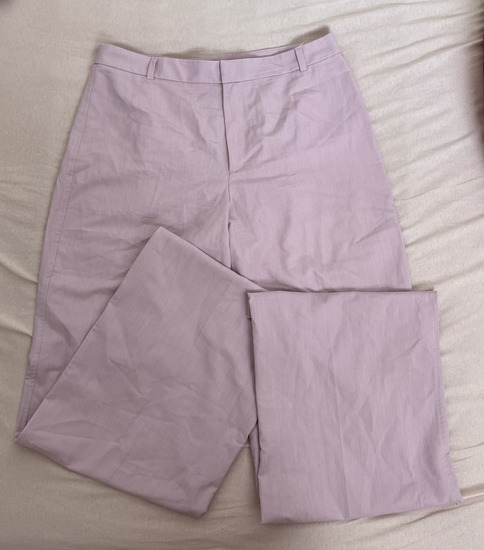 Stradivarius elegantne baby pink pantalone