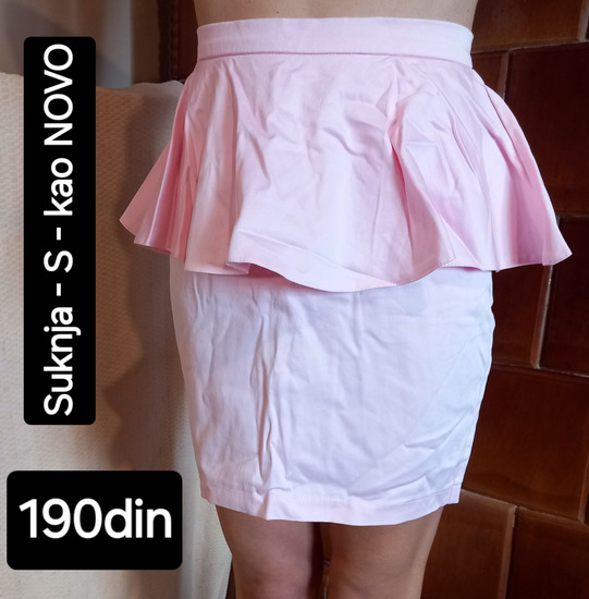 Suknja roze S/36 - kao NOVO