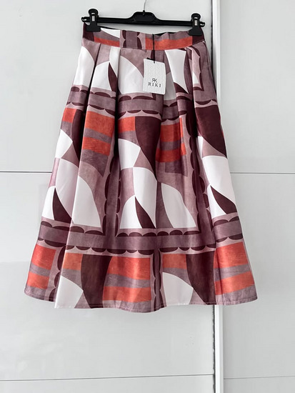 Suknja saten midi s,m novo