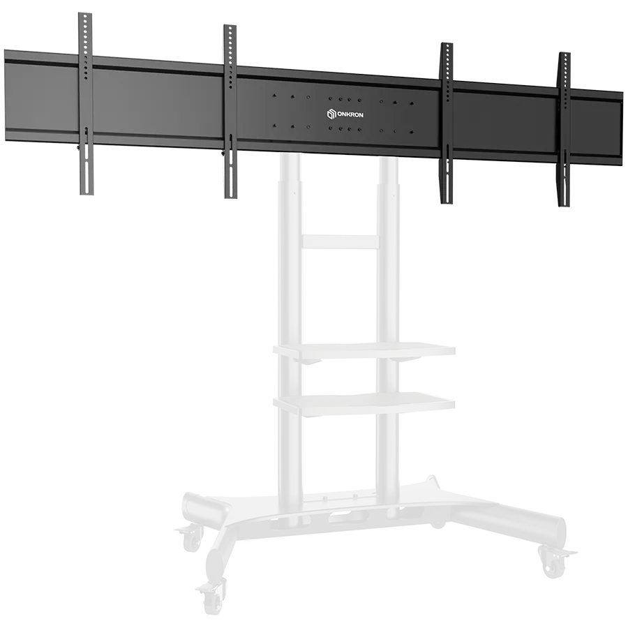 ONKRON Dual Screen VESA Panel Accessory for TS1881 Mobile TV Stand up to 90.9 kg, Black